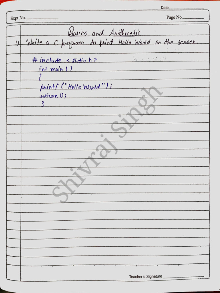 C Program Assignment | PDF