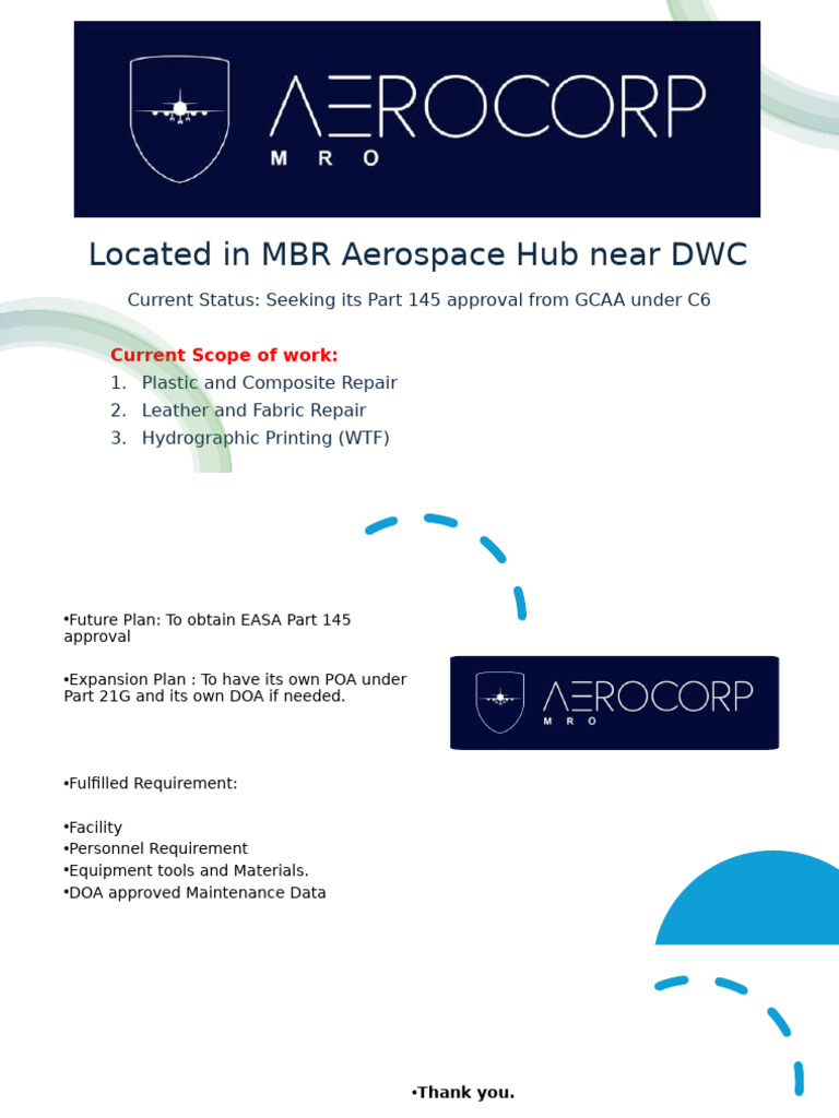Located in MBR Aerospace Hub Near DWC: Current Status: Seeking Its Part ...