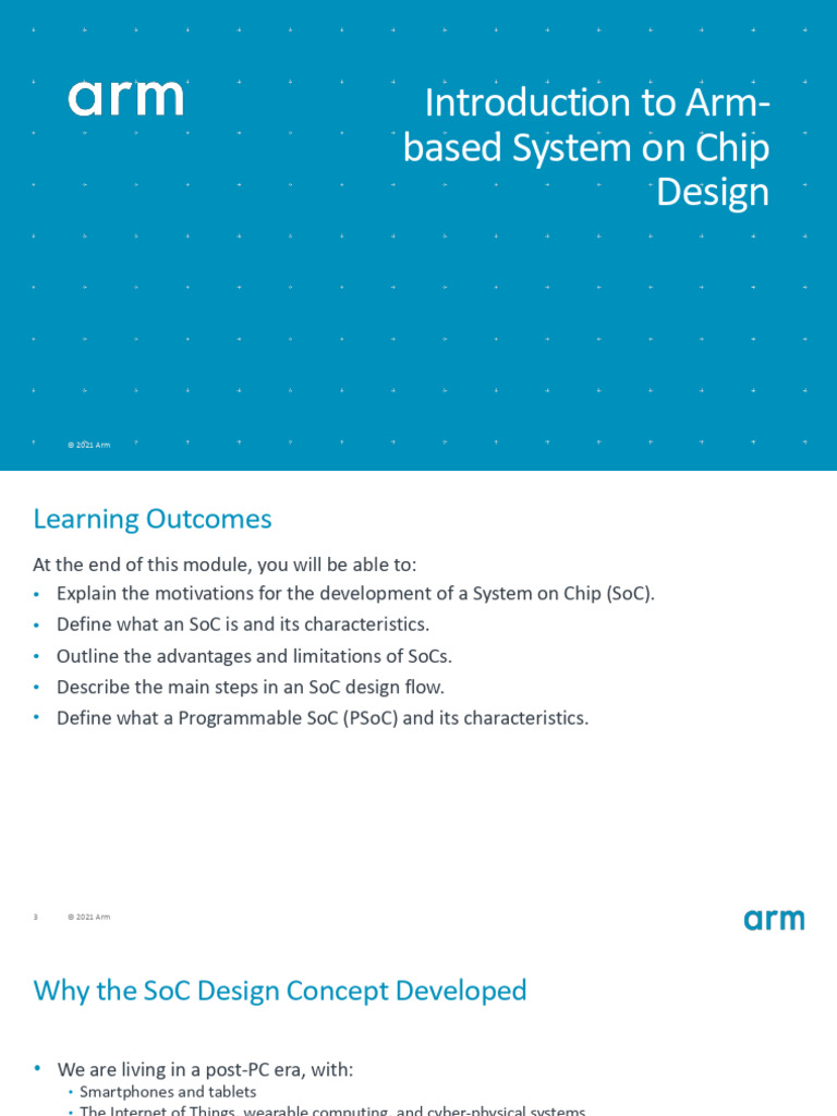 Arm-Based SoC Design Overview | PDF | System On A Chip | Field ...