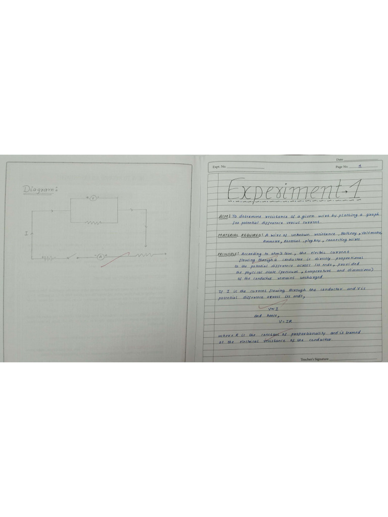 Physics Practical File 1 | PDF