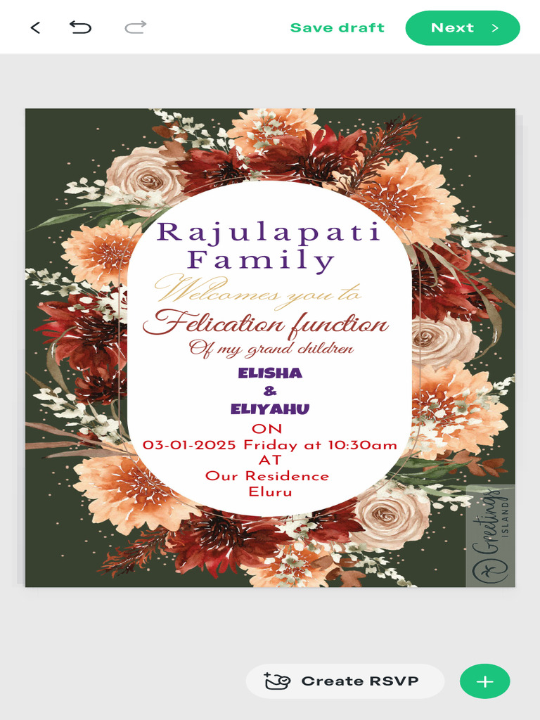 Terracotta Round Frame - Wedding Invitation Template (Free) Greetings ...