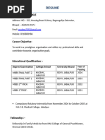 TransCelerate Abbreviated CV Template | PDF | Health Care | Medicine