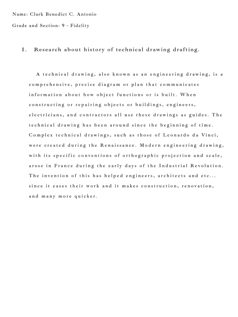 History of Technical Drawing | PDF