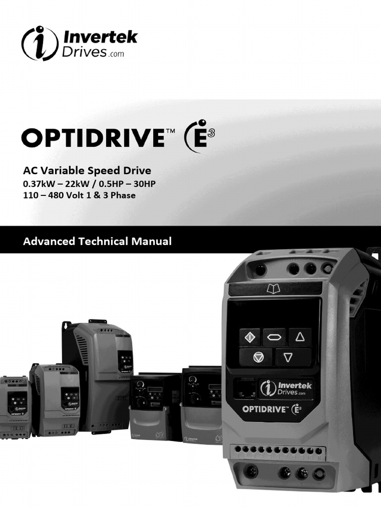 Optidrive E3 Advanced Technical Manual Issue 03 | PDF | Electric Motor | Parameter (Computer ...