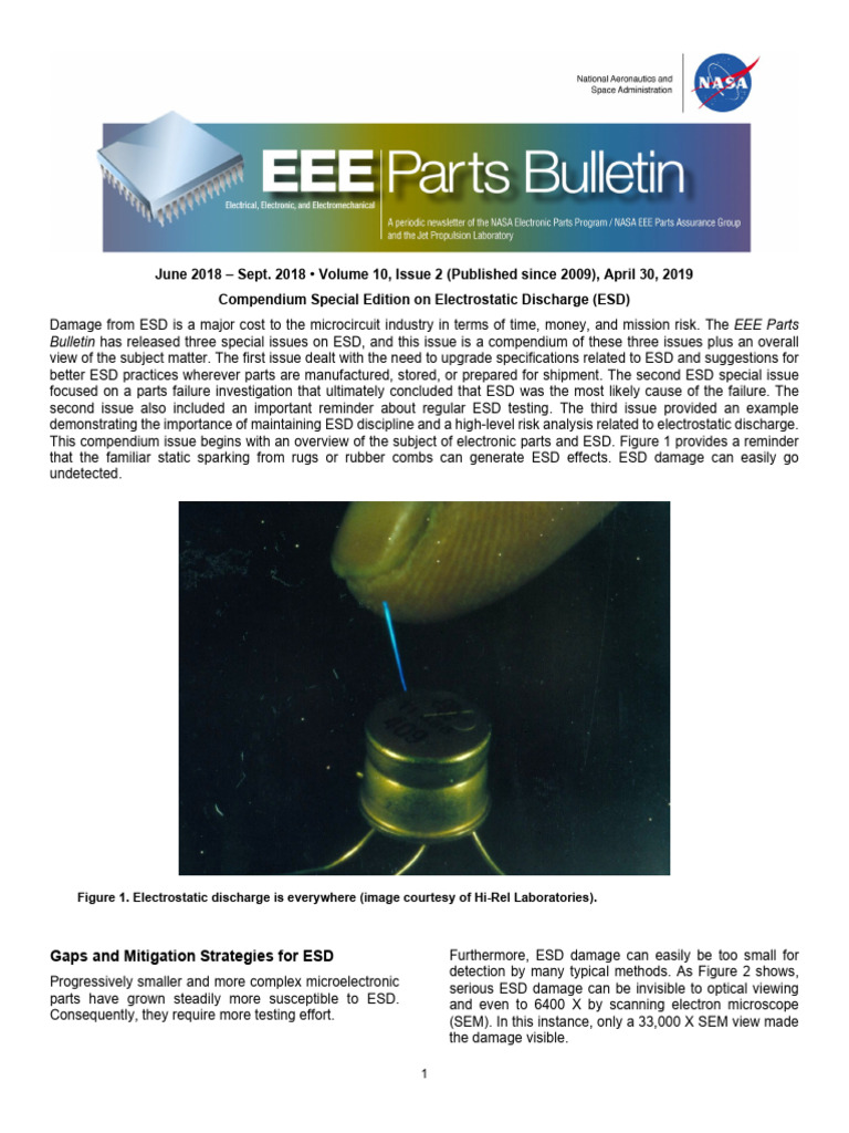 Nasa Eee Parts - Esd - Compendium - June 2018 Sept 18 | PDF ...