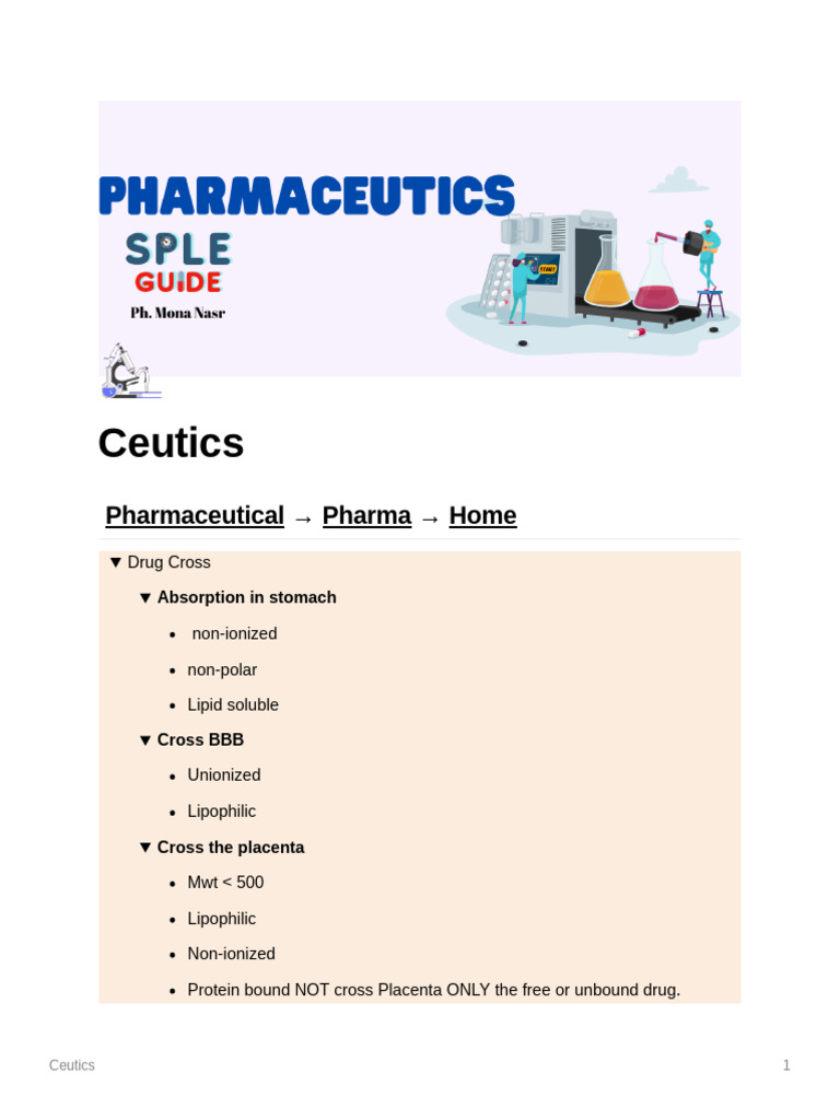 Ceutics | PDF | Pharmaceutical Sciences | Pharmacology