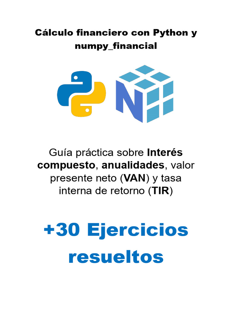 Cálculo Financiero Con Python y | PDF