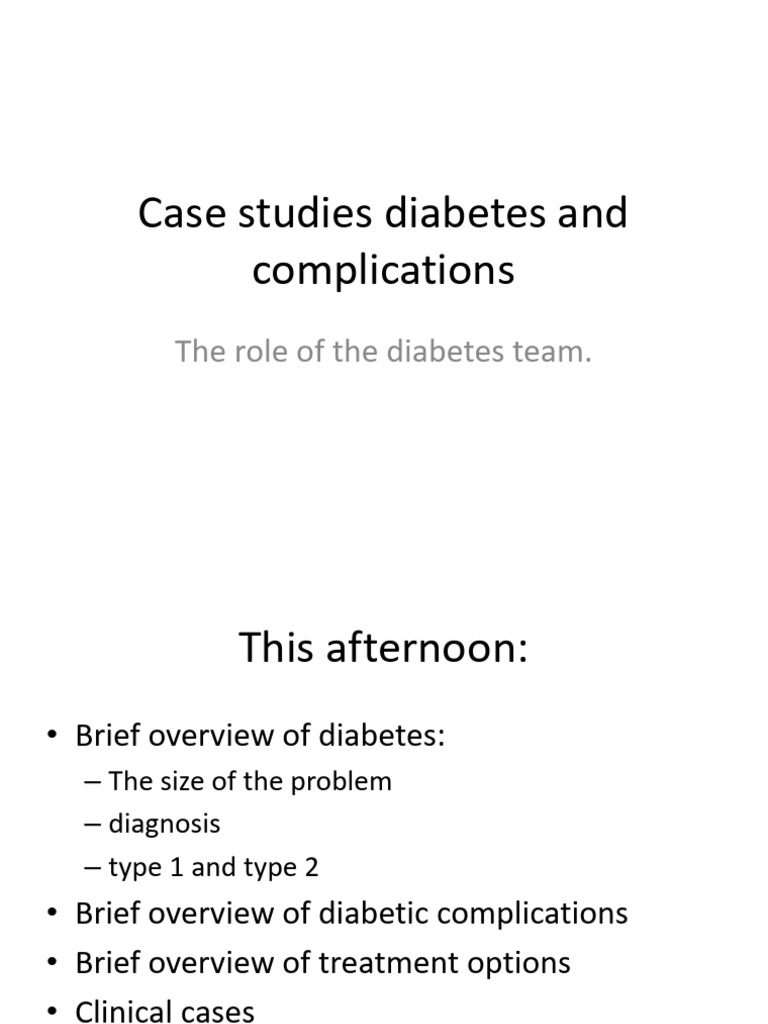 Case Studies Diabetes and Complications 003 002 | PDF | Diabetes ...
