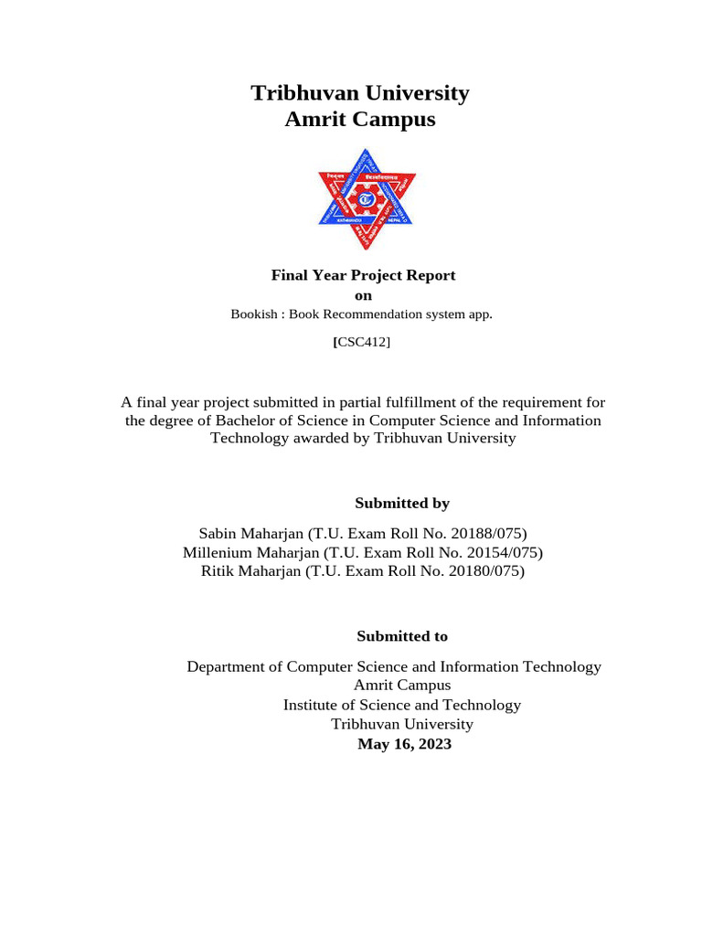 Bookish-Final-Report | PDF | Machine Learning | Software Development Process