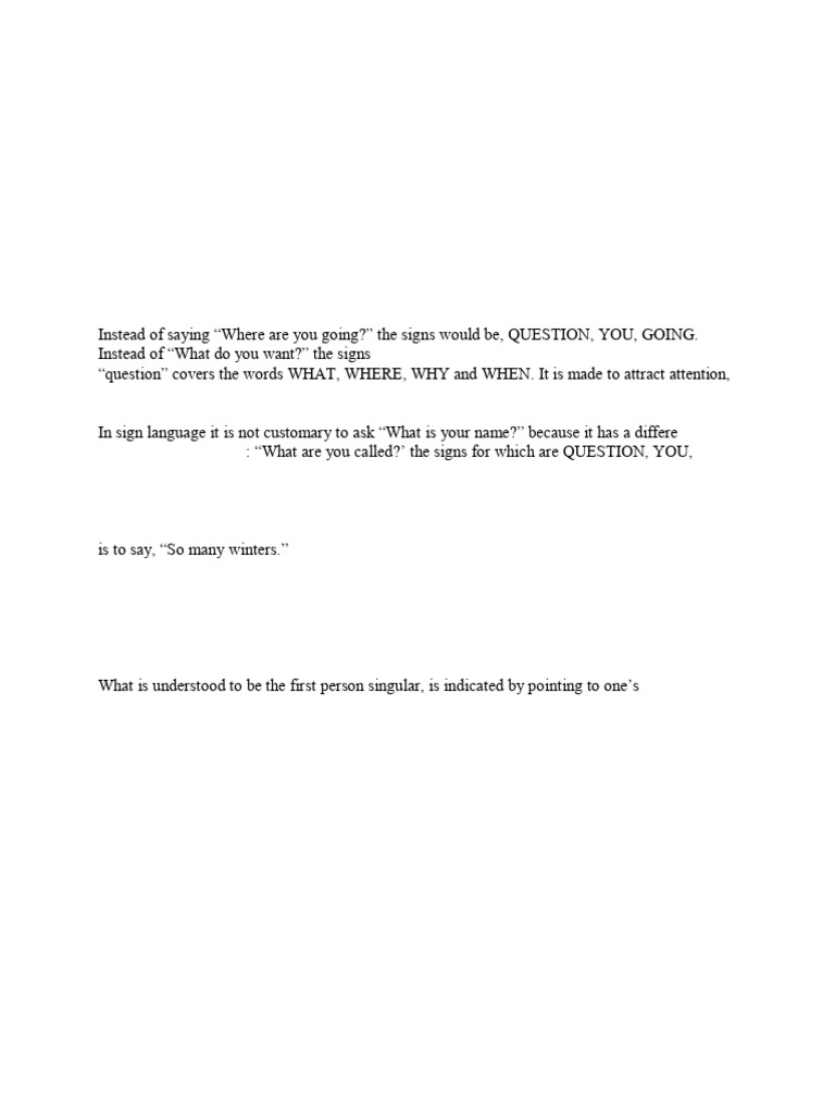 Native American Sign Language | PDF | Hand | Sign Language