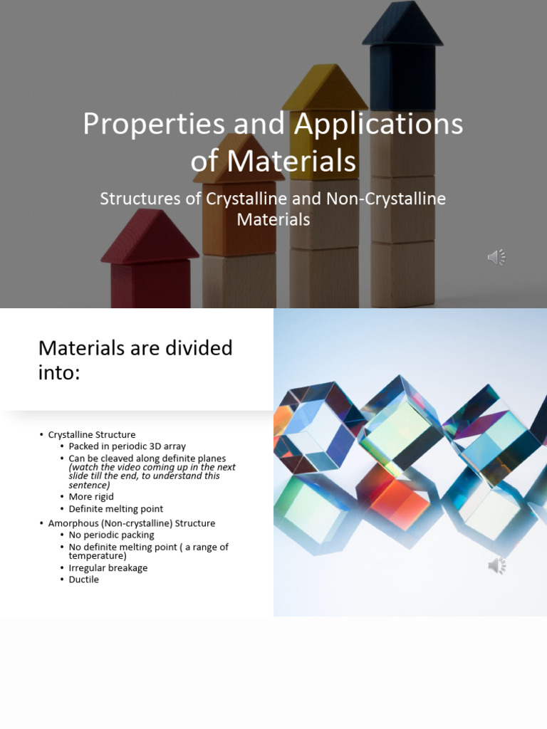Structures of Crystalline and Non-Crystalline Materials _ Lecture 3 ...