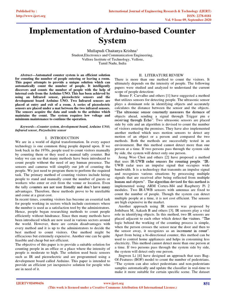 Implementation-of-Arduino-based-Counter | PDF | Infrared | Arduino