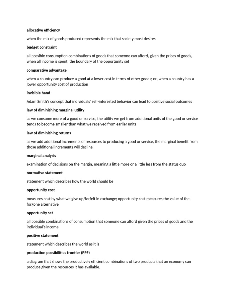 Allocative Efficiency | PDF