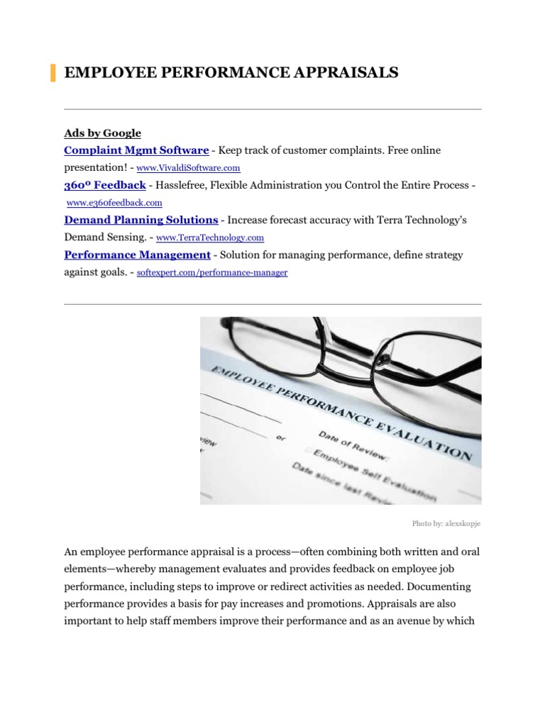Employee Performance Appraisals | PDF | Performance Appraisal | Employment