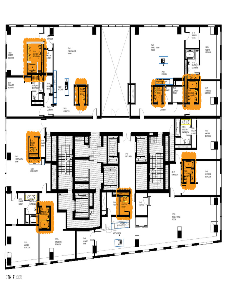 7TH FLOOR | PDF | Bedroom | Bathroom