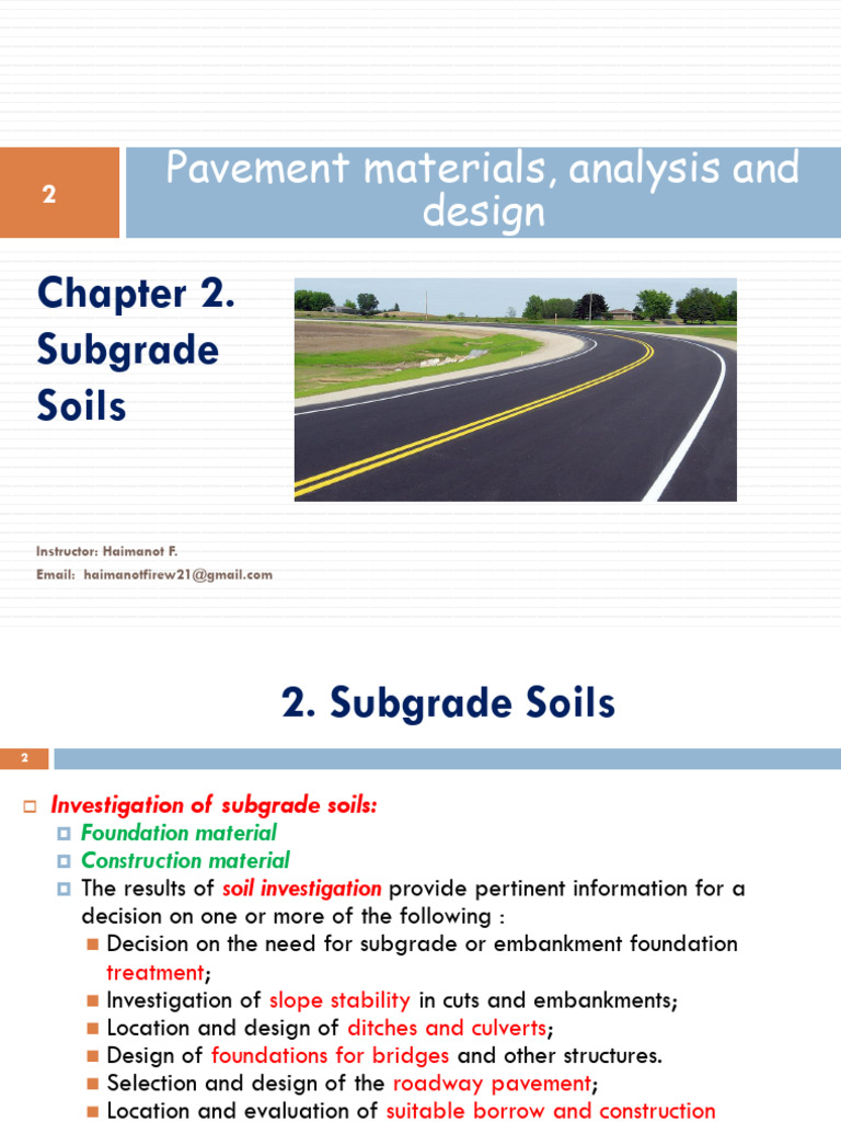 Chapter 2 - Subgrade Soils | PDF | Deformation (Engineering) | Young's ...