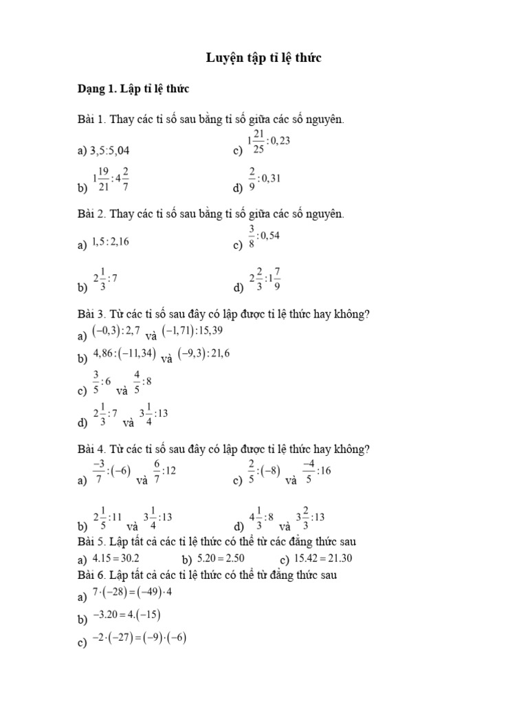 thuvienhoclieu.com-Chuyen-de-11-TI-LE-THUC (2) | PDF