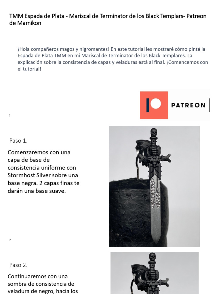 Español - TMM Silver Sword - Black Templar Terminator Marshal | PDF