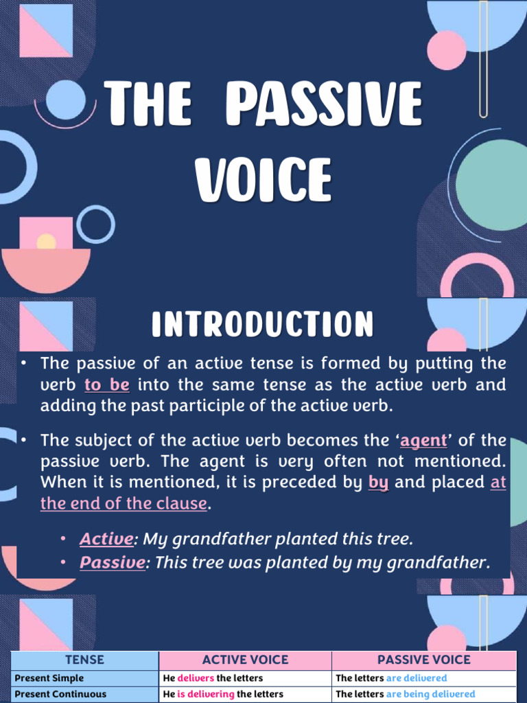 PASSIVE - THEORY | PDF | Verb | Subject (Grammar)