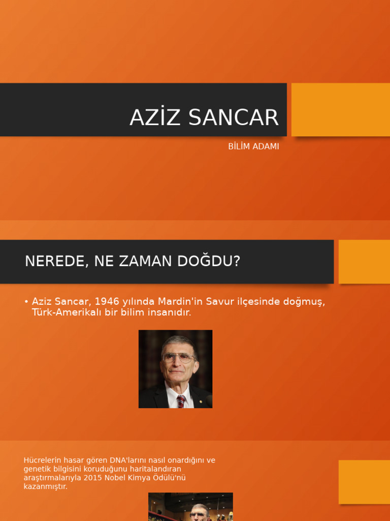 Azi̇z Sancar | PDF