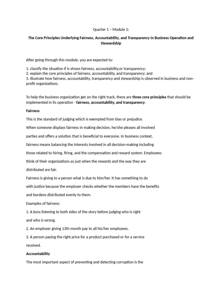 Underlying Fairness Accountability and Transparency | PDF ...