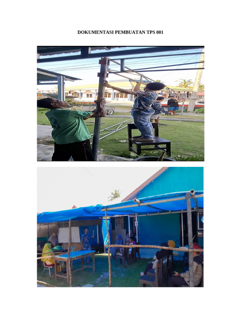 Dokumentasi Pembuatan Tps 001 | PDF