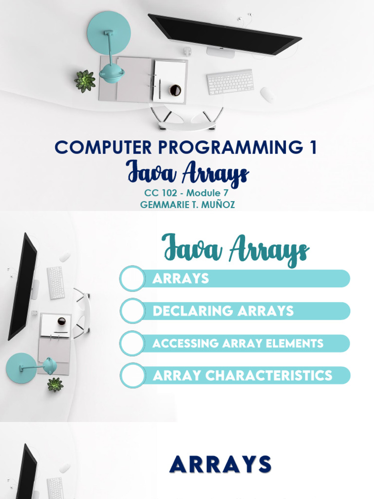 Module 7 Java Arrays | PDF