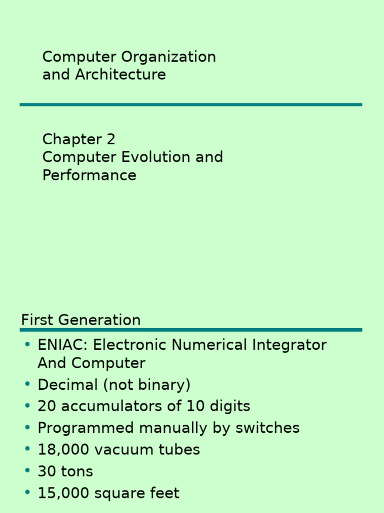 02 - Computer Evolution and Performance | PDF | Integrated Circuit | Central Processing Unit