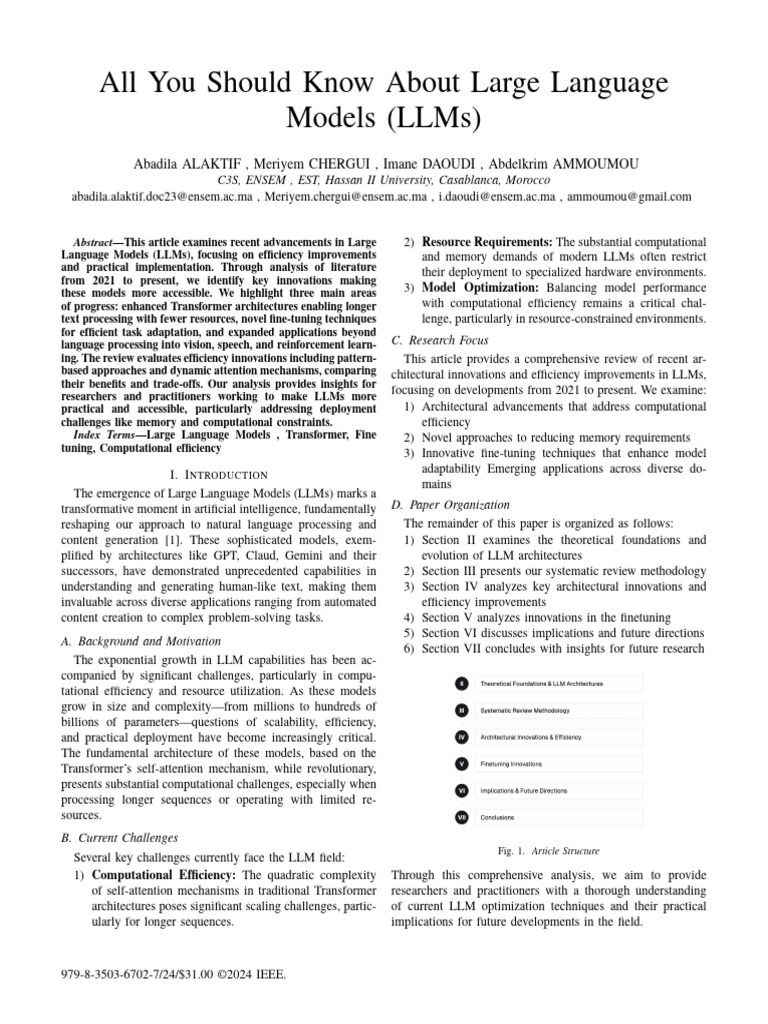 All You Should Kno About LLM'S | PDF | Matrix (Mathematics)