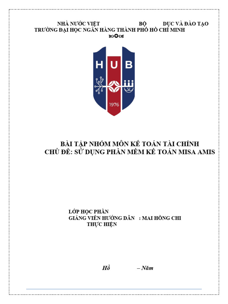 Bài Tập Misa-KTTC- Nhóm 6 -L14 | PDF