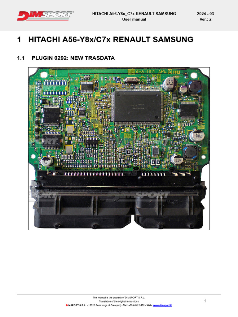 ECUTools Vietnam Pinout Dimsport Open Mode Hitachi A56 Y8x A56 C7x ...