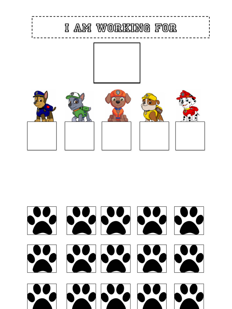 Paw Patrol Token Board | PDF