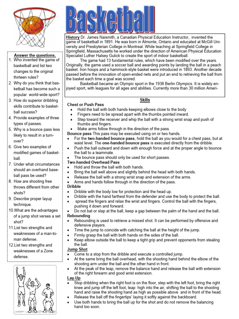 Basketball Skills and Techniques Guide | PDF | Team Sports | Ball Games