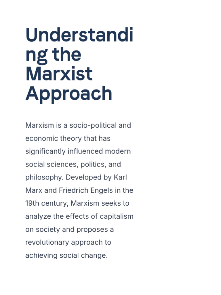 Marxist | PDF