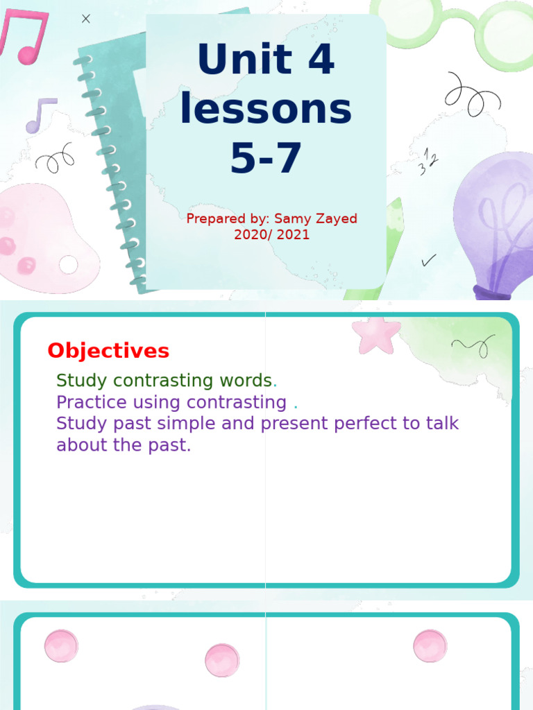 English Grammar: Contrast & Tenses | PDF