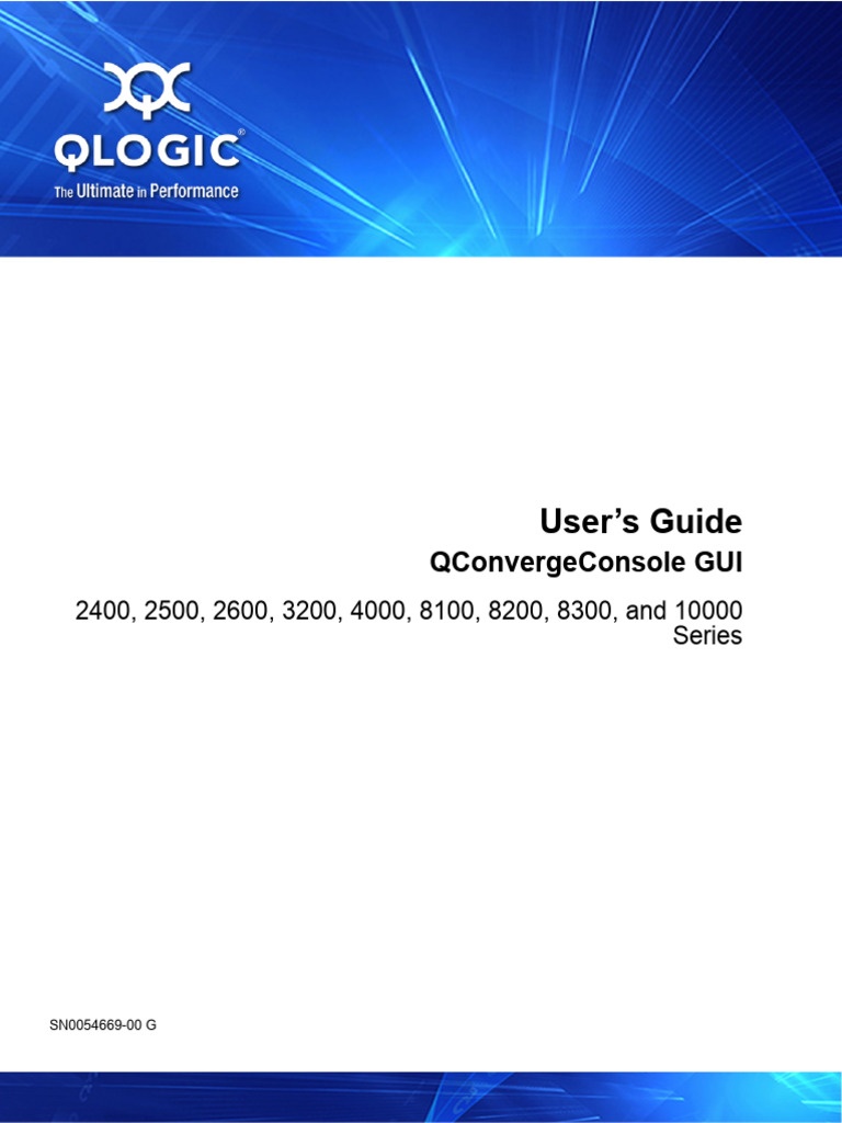 UsersGuide QCC GUI SN0054669-00G | PDF | Installation (Computer Programs) | Operating System