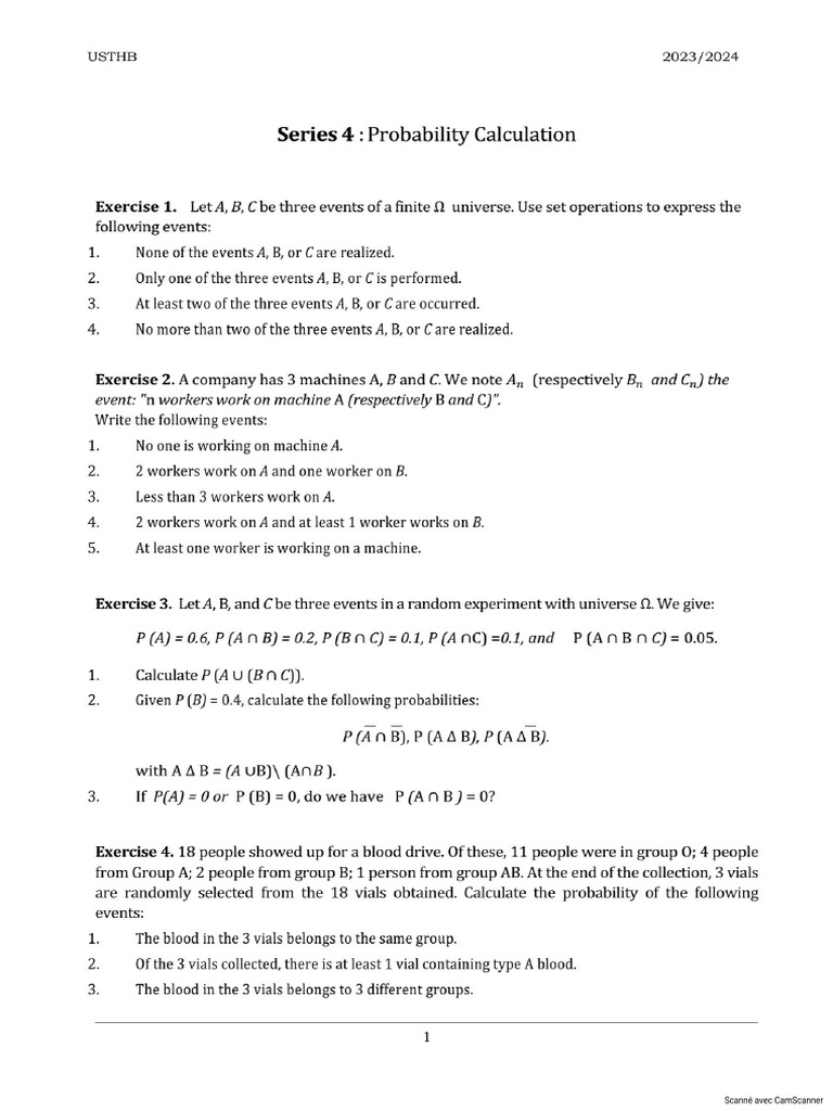 series 4- Probability Calculation | PDF