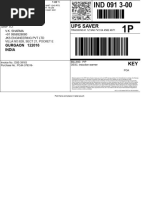 UPS Electronic Return Label Instructions | PDF