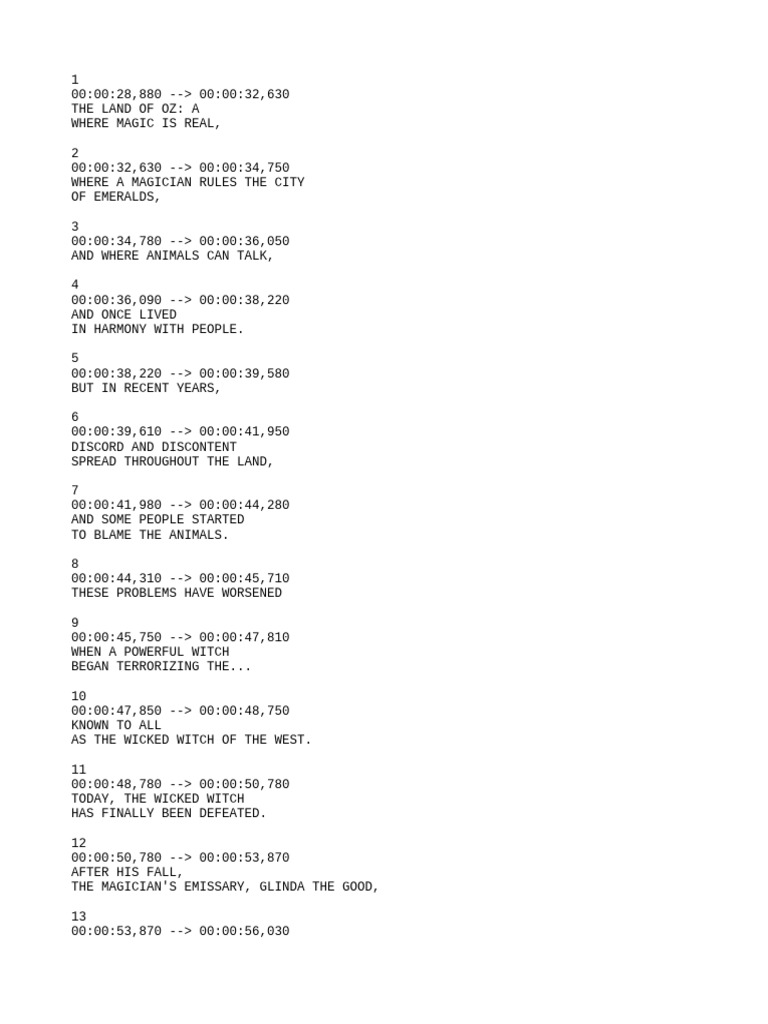 Wicked.part.I.2024.720p.camrip.dublado.srt | PDF | Land Of Oz ...