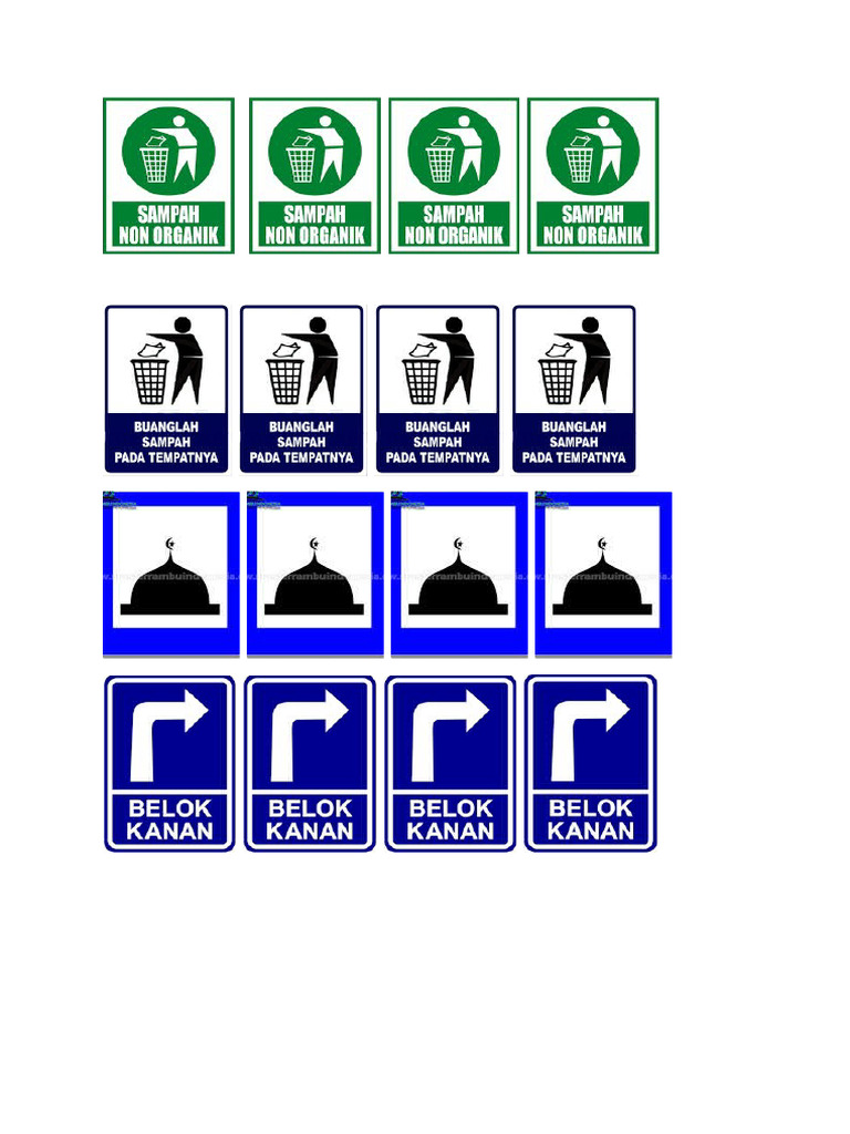 Arah Rambu Print Besuk | PDF