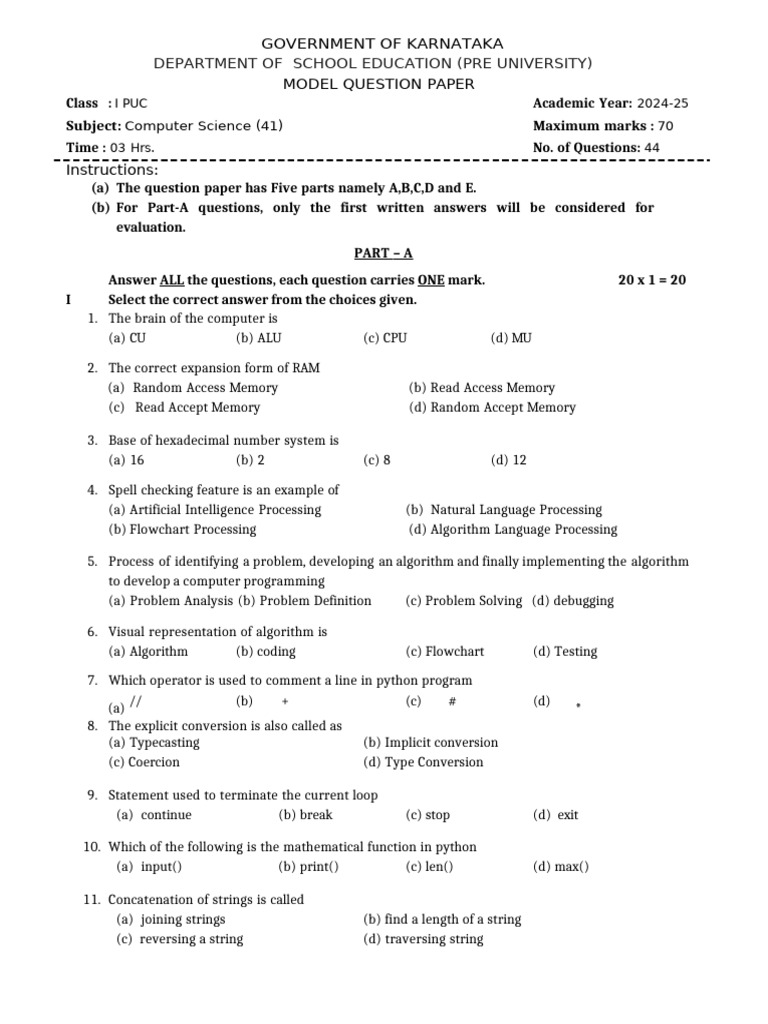 41_COMPUTER_SCIENCE_MODEL_PAPER_1736695587_1737358152 | PDF ...