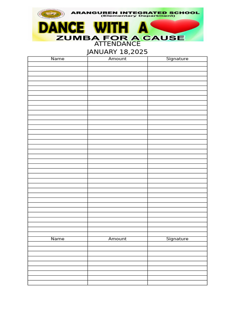 Attendance Records for January 2025 | PDF