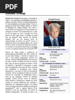 Biografia de Donald Trump: Vida e Carreira | PDF | Donald Trump ...