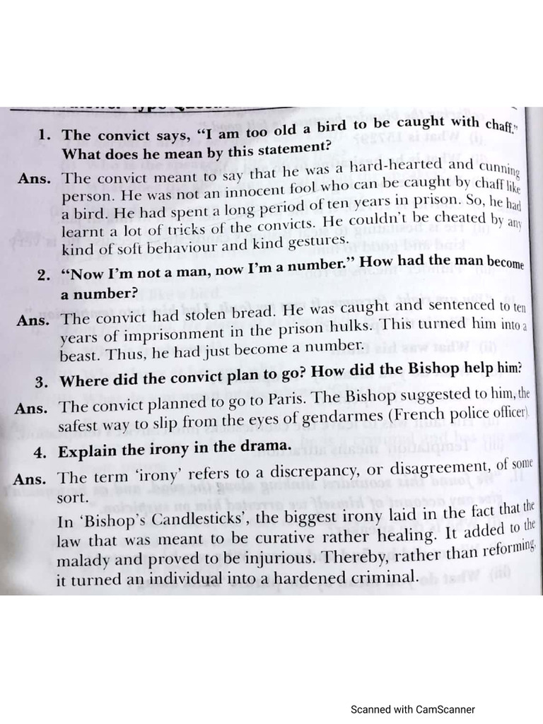 The Bishop's Candlesticks | PDF