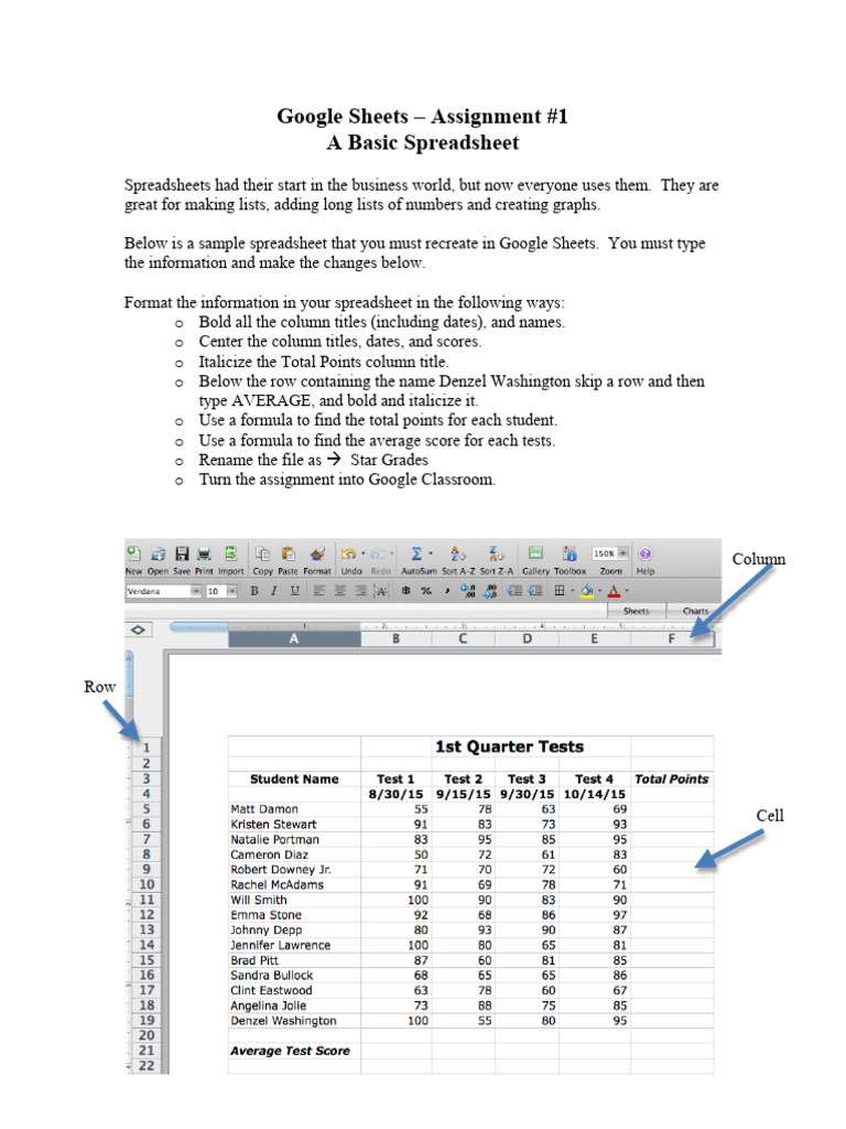Google Sheets 01 | PDF