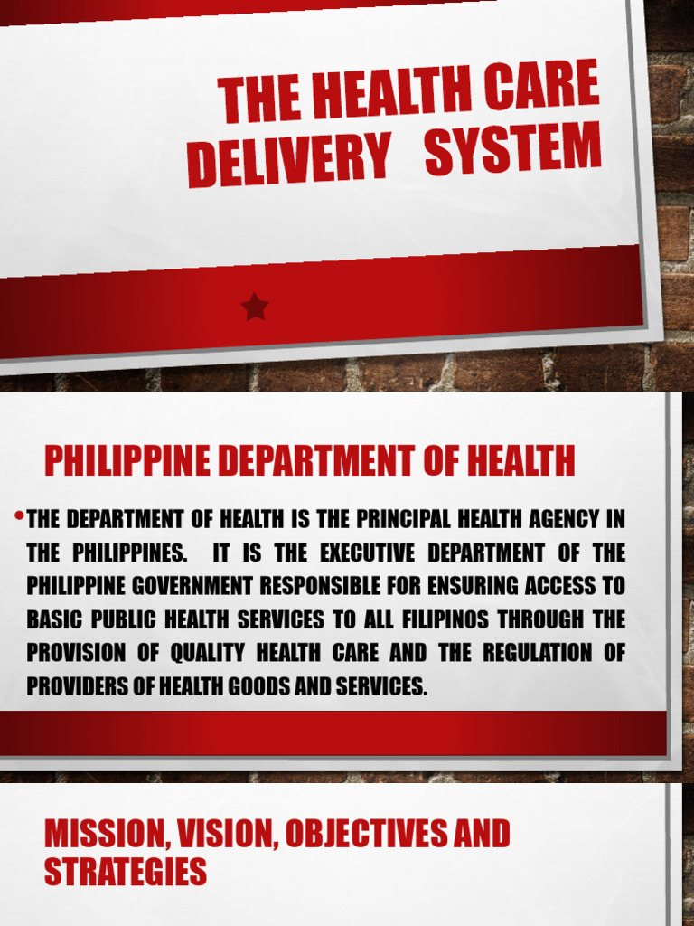 Health Care Delivery System | PDF | Epidemiology | Mortality Rate