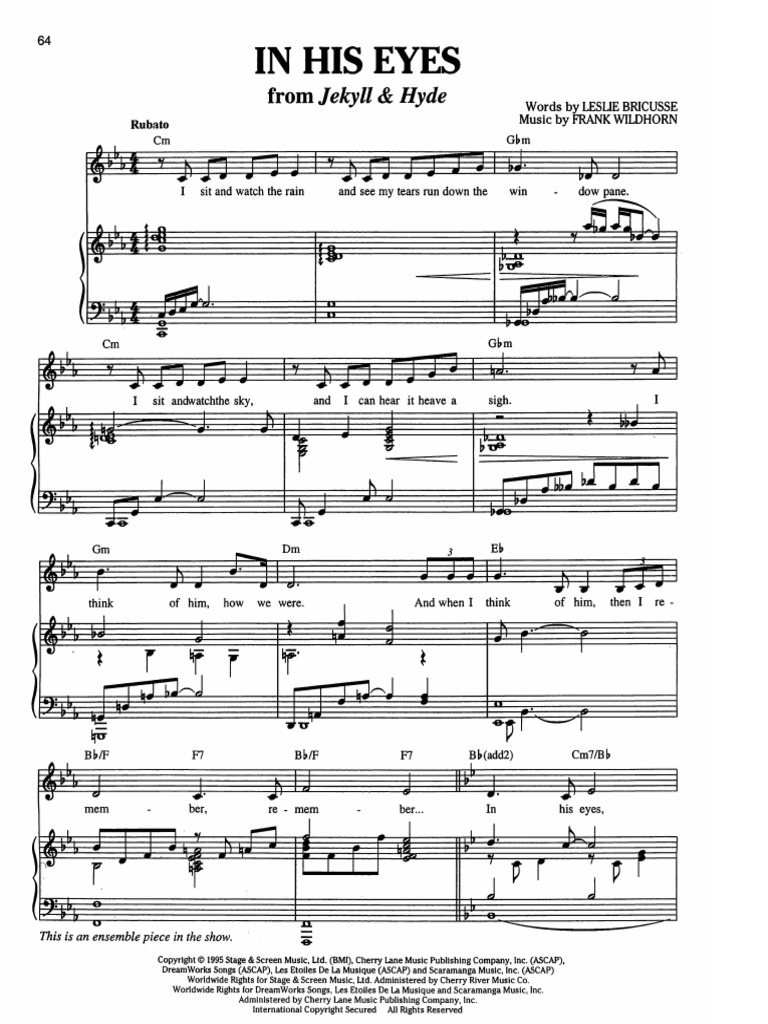 In His Eyes (Jekyll & Hyde) | PDF