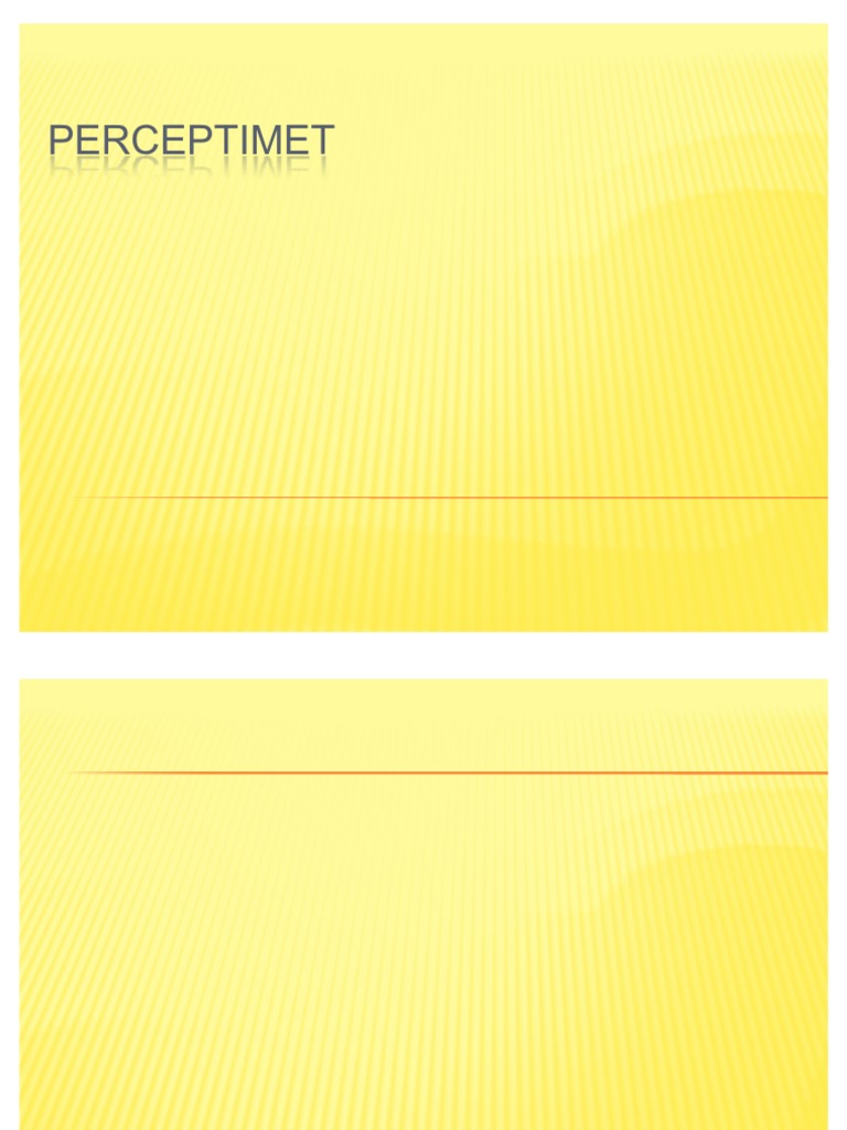 Perceptimi - Punim | PDF