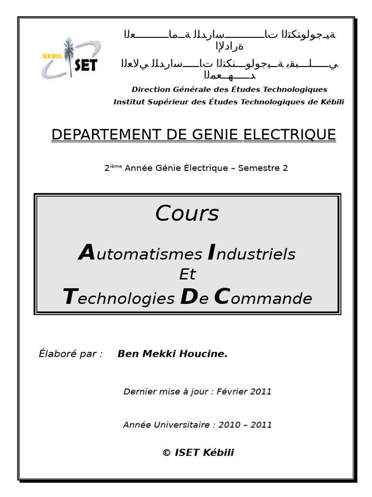 Séquenceurs en Automatismes Industriels | PDF | Électrotechnique