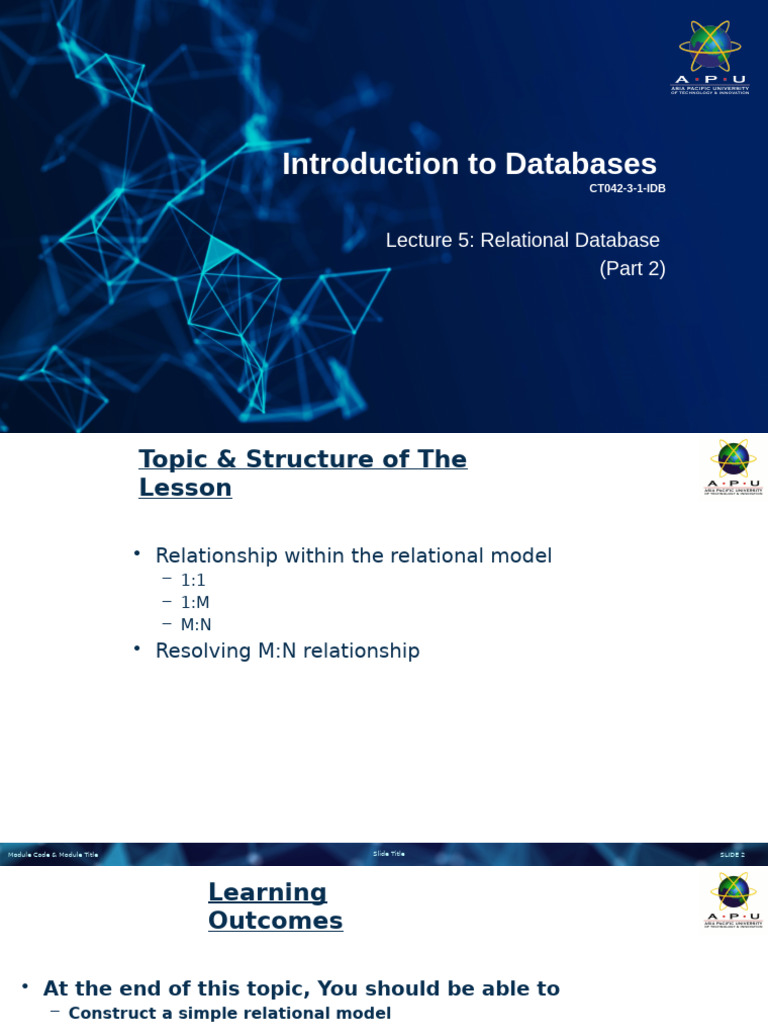 CT042-3-1-IDB-Lecture 5 | PDF | Databases | Information Retrieval